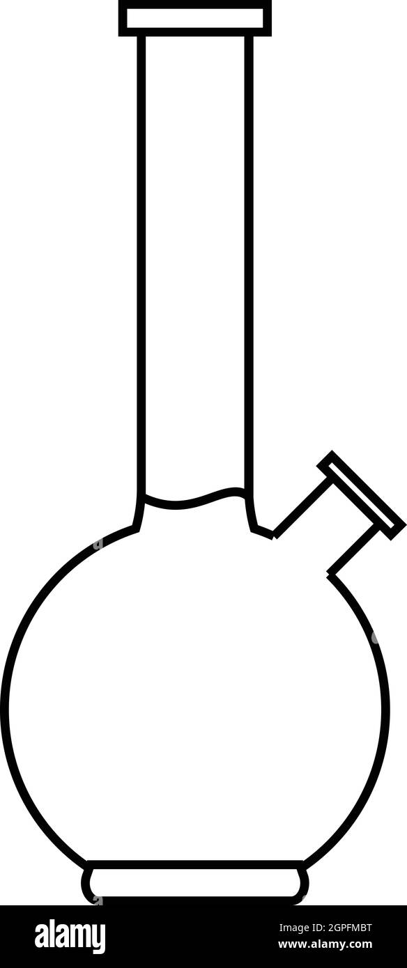 Bong for smoking marijuana icon, outline style Stock Vector Image & Art ...