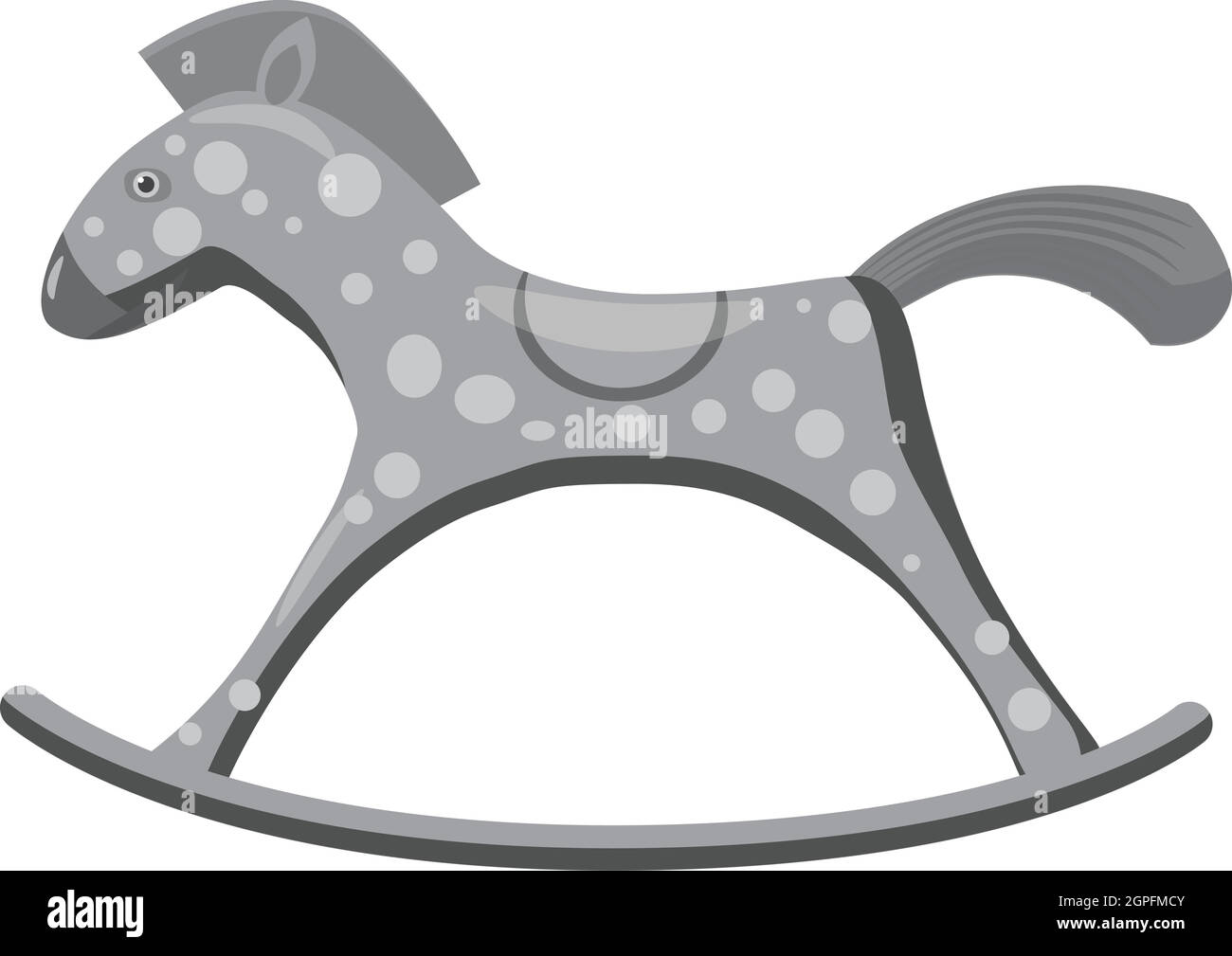 Horse rocking icon, gray monochrome style Stock Vector Image & Art - Alamy