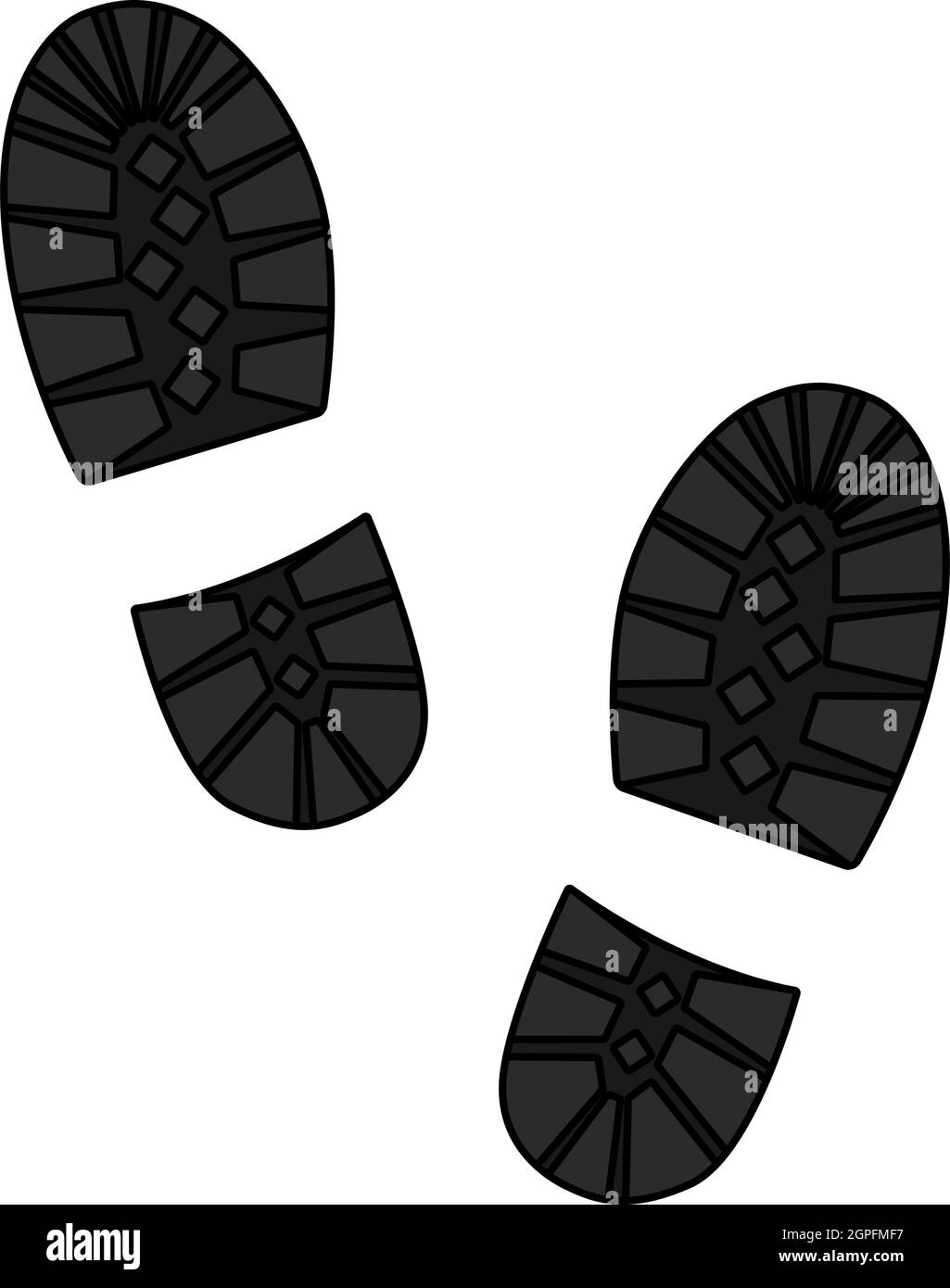 Boot Print Icon Stock Vector Image & Art - Alamy