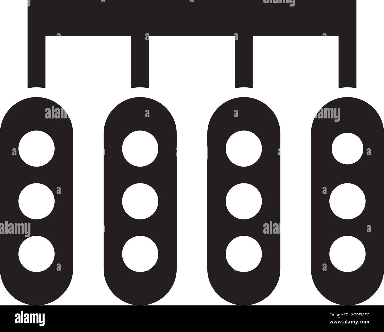 Car race start lights Stock Vector Images - Alamy