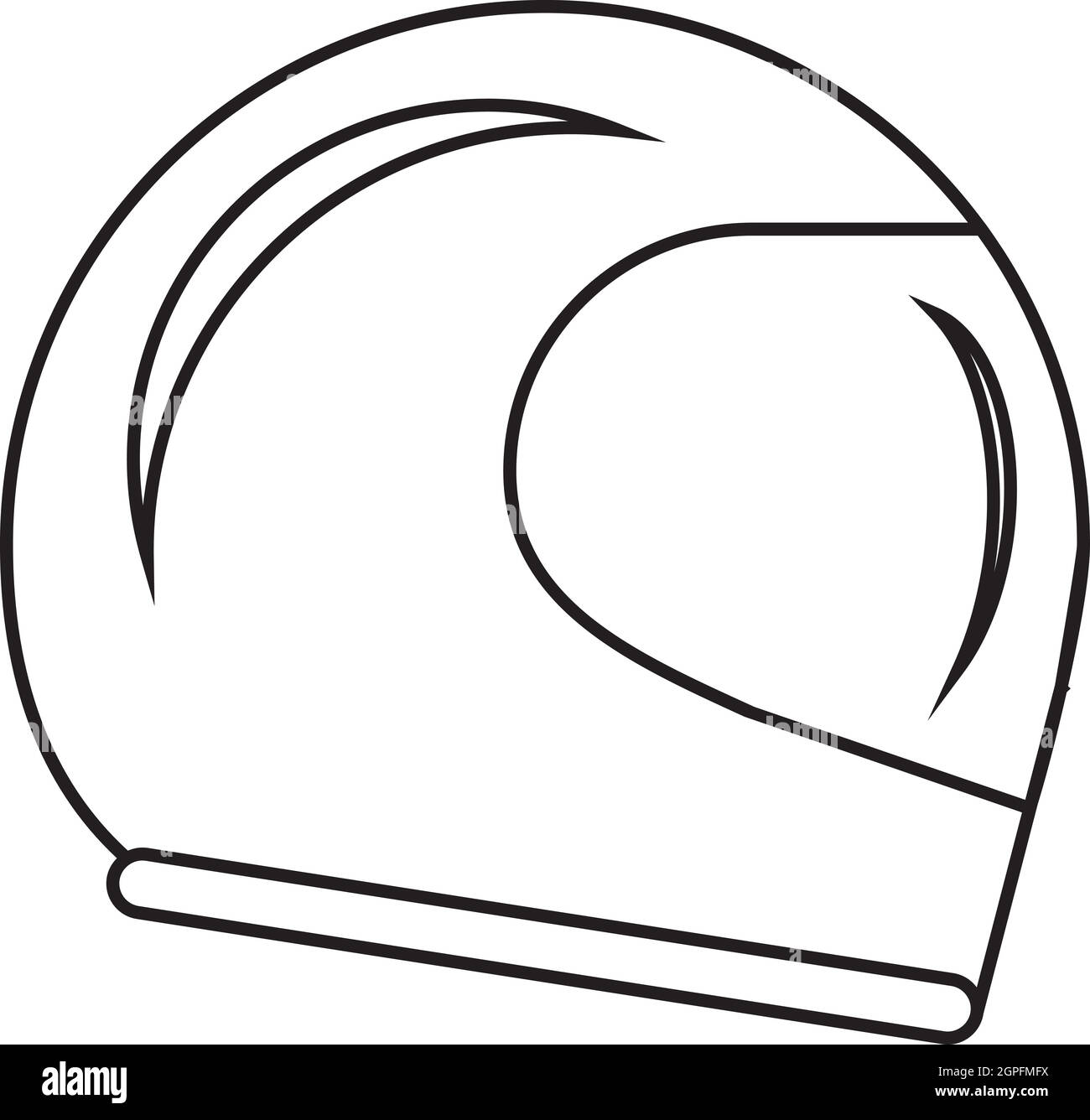 Racing helmet icon, outline style Stock Vector Image & Art - Alamy