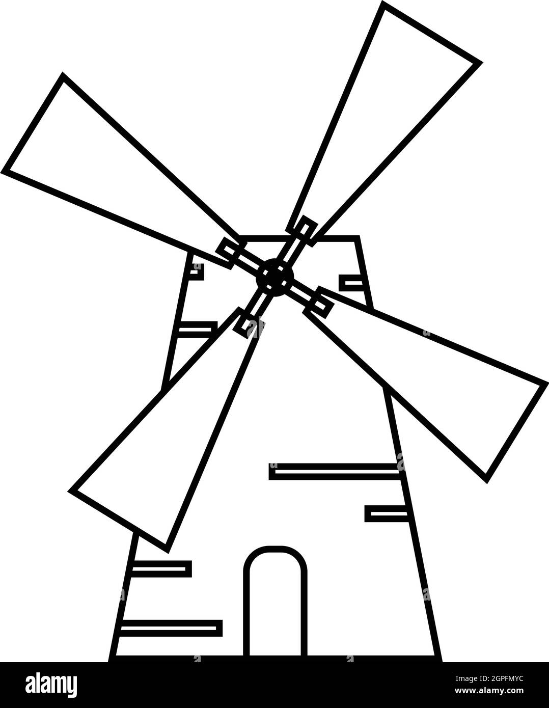 Windmill outline Black and White Stock Photos & Images - Alamy