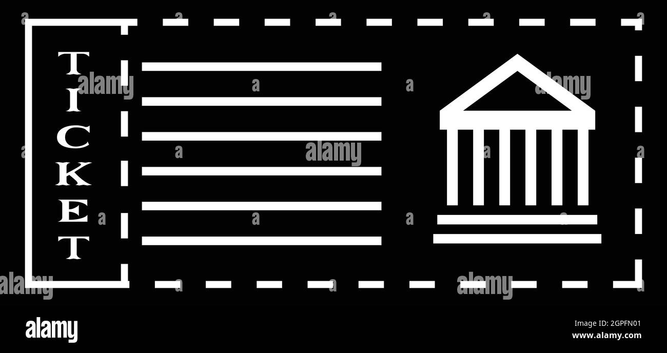 Ticket to museum icon, simple style Stock Vector Image & Art - Alamy