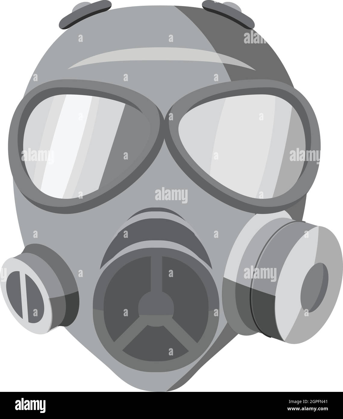 Gas mask icon, gray monochrome style Stock Vector Image & Art - Alamy