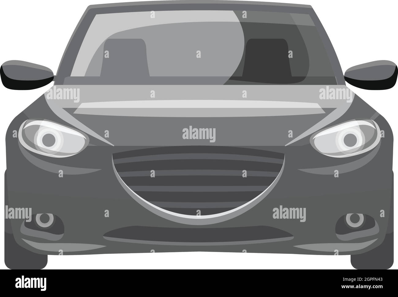 Car monochrome icon Stock Vector Images - Alamy