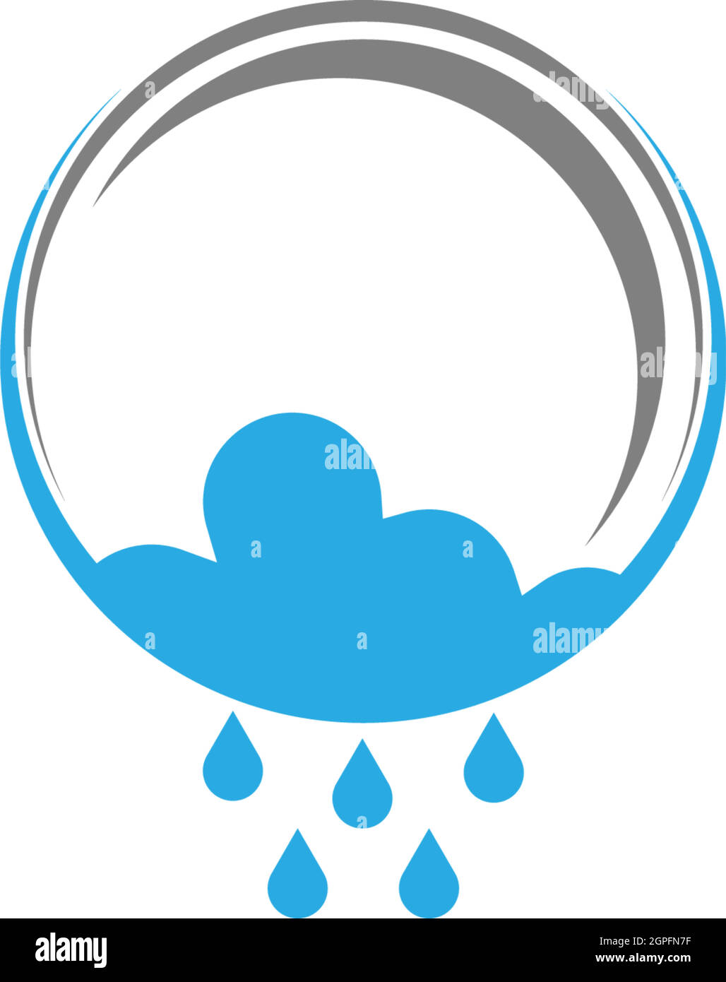 Rainy cloud logo icon concept Stock Vector Image & Art - Alamy