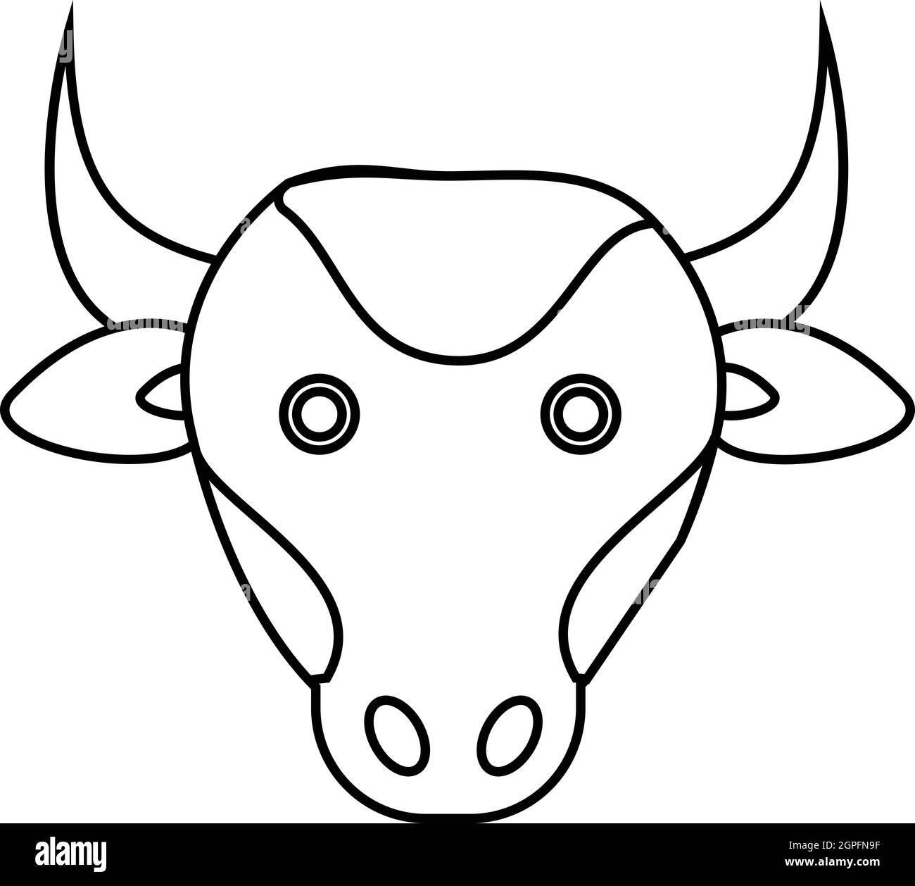 Cow icon, outline style Stock Vector Image & Art - Alamy