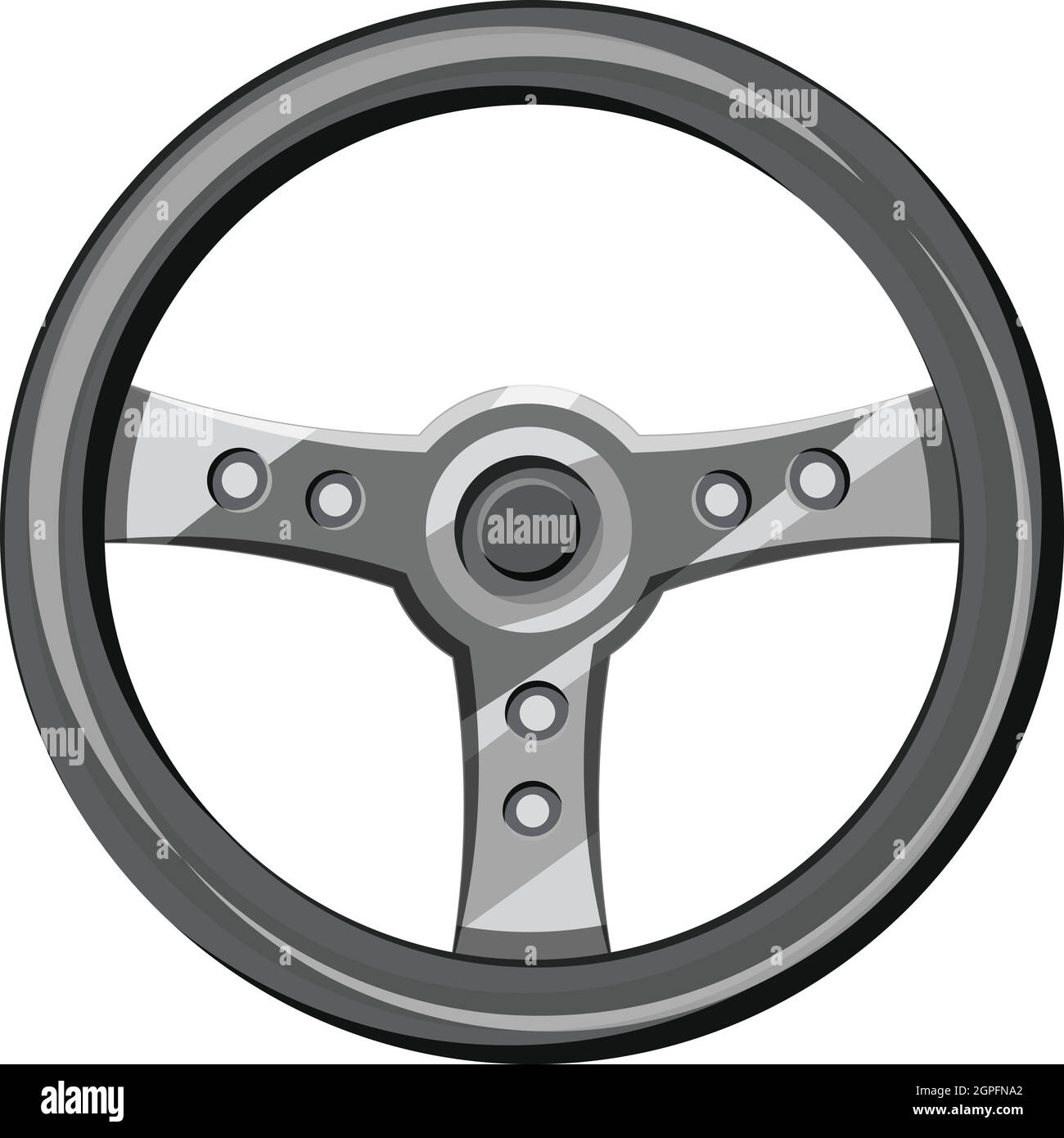 Steering wheel icon, gray monochrome style Stock Vector Image & Art - Alamy