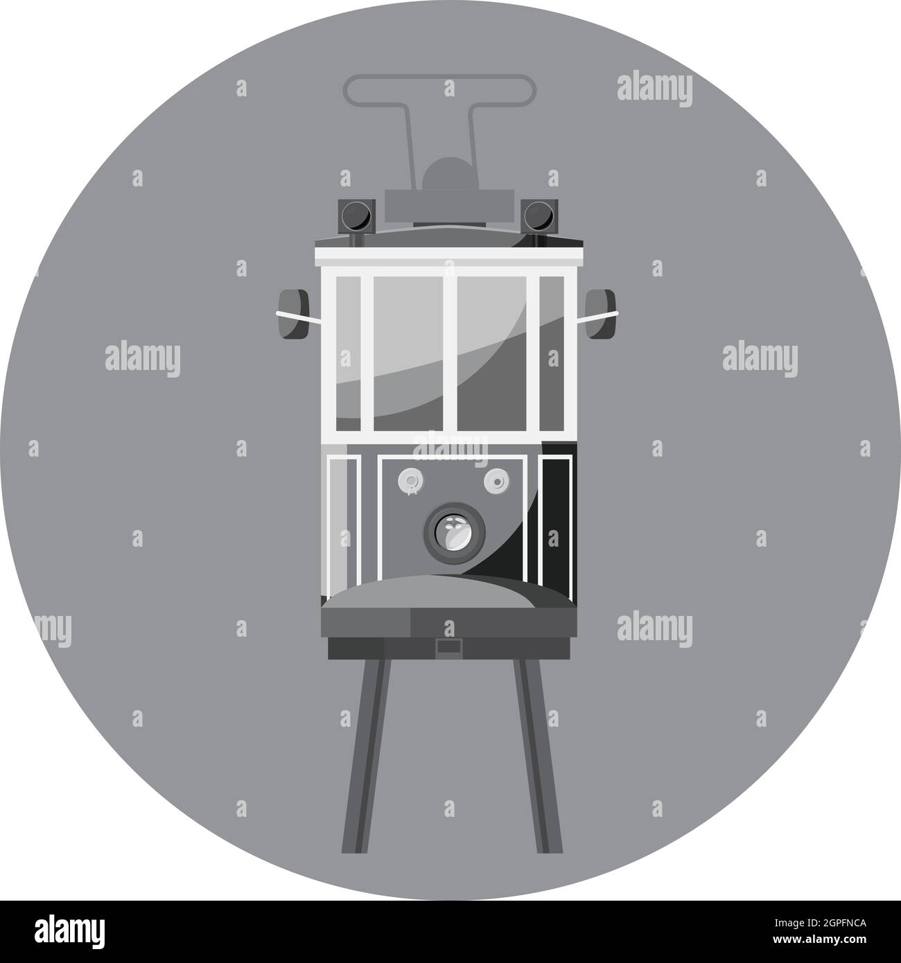 Tram express Stock Vector Images - Alamy