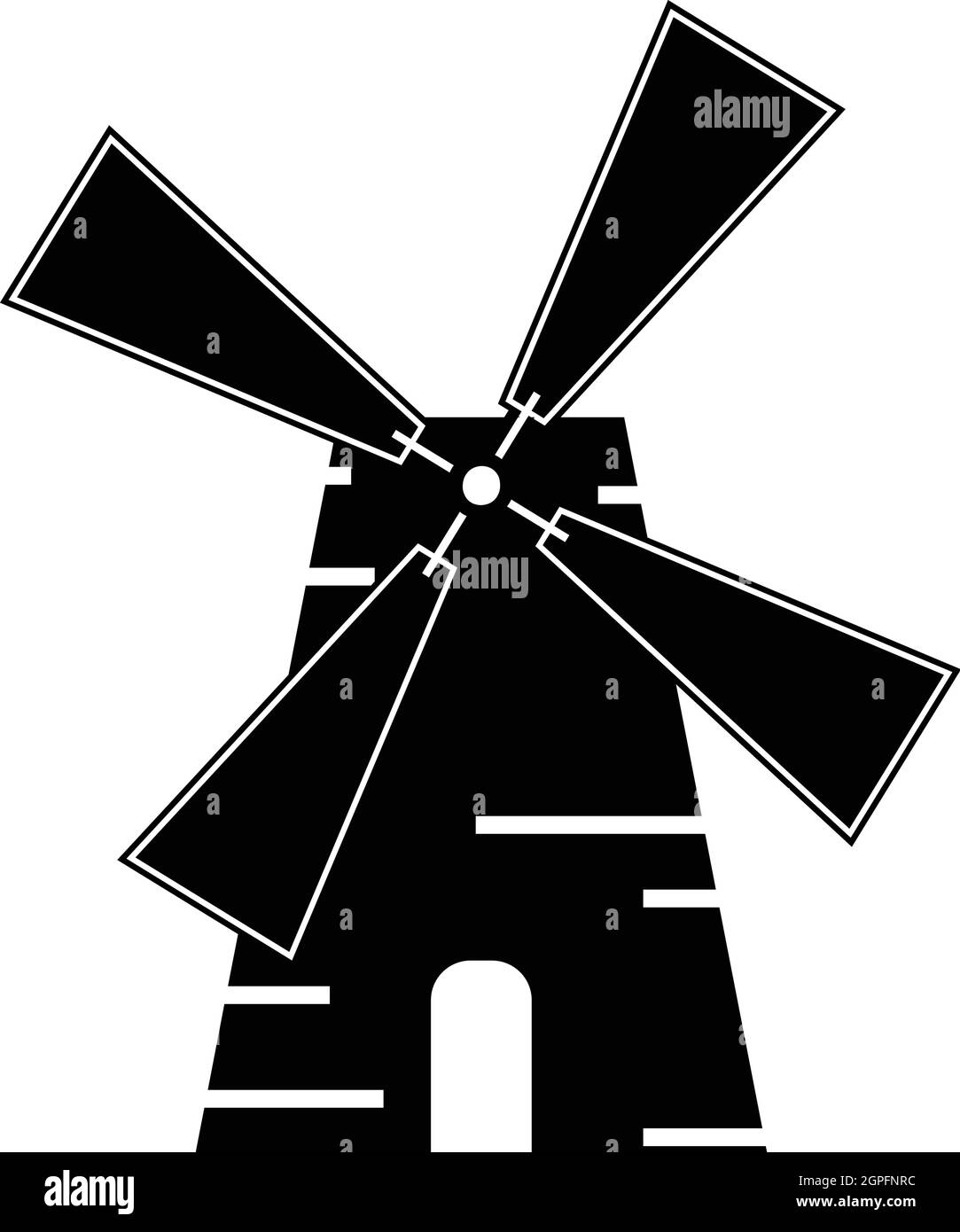 Wind power icon simple Cut Out Stock Images & Pictures - Alamy