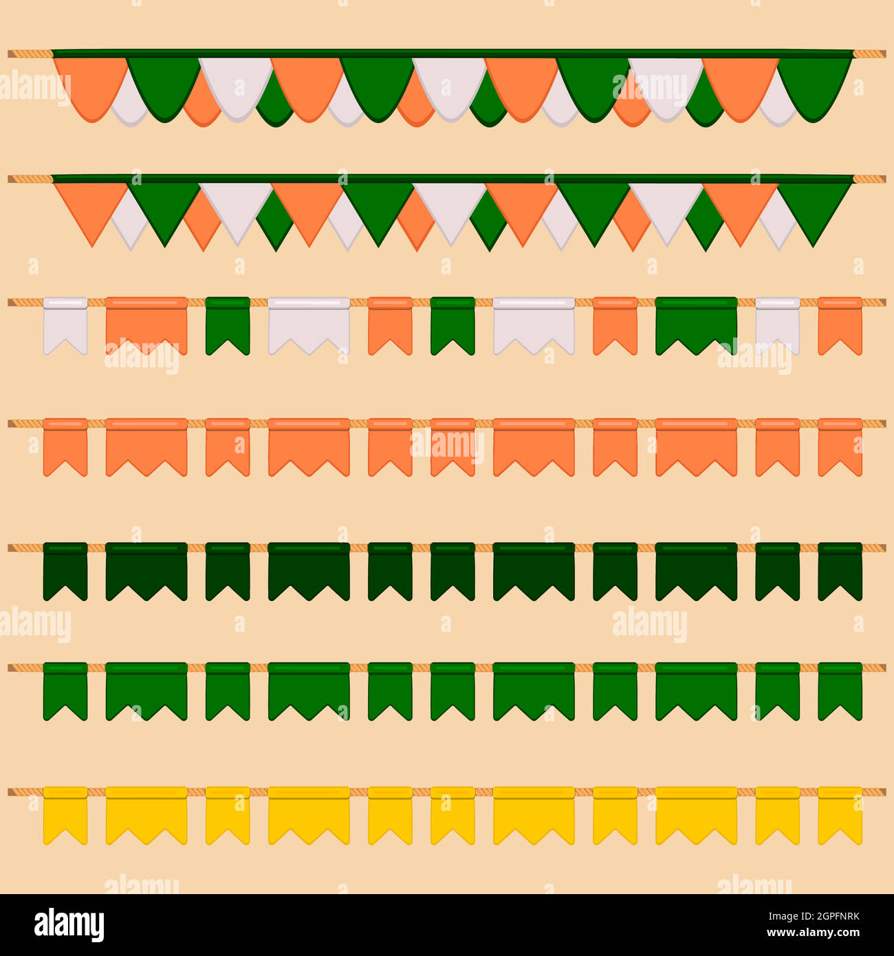 Irish bunting hi-res stock photography and images - Alamy