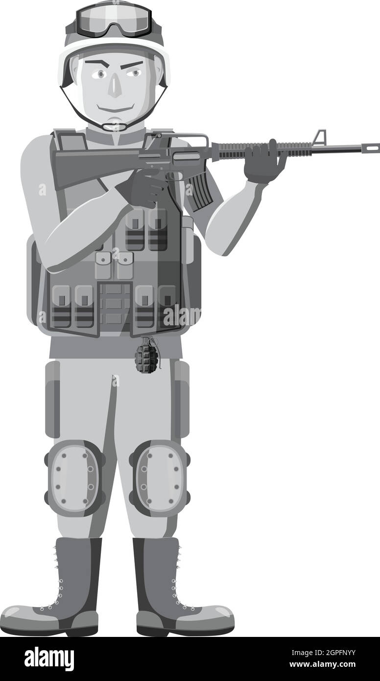 Infantryman with weapons icon Stock Vector Image & Art - Alamy