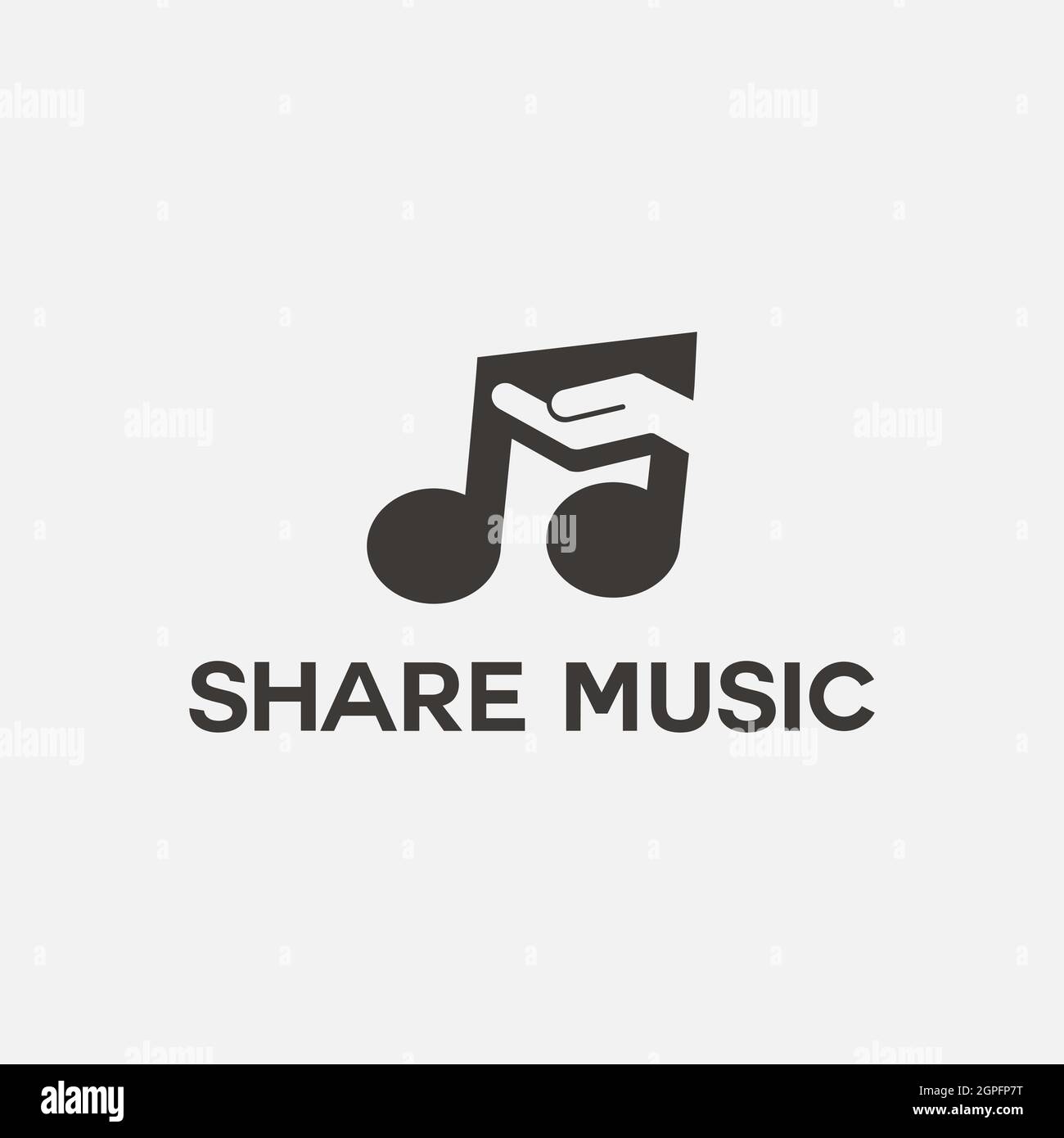 Share music logo Stock Vector Image & Art - Alamy