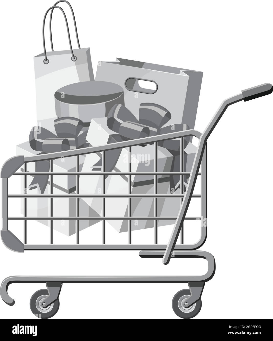 Gift boxes bag Stock Vector Images - Alamy