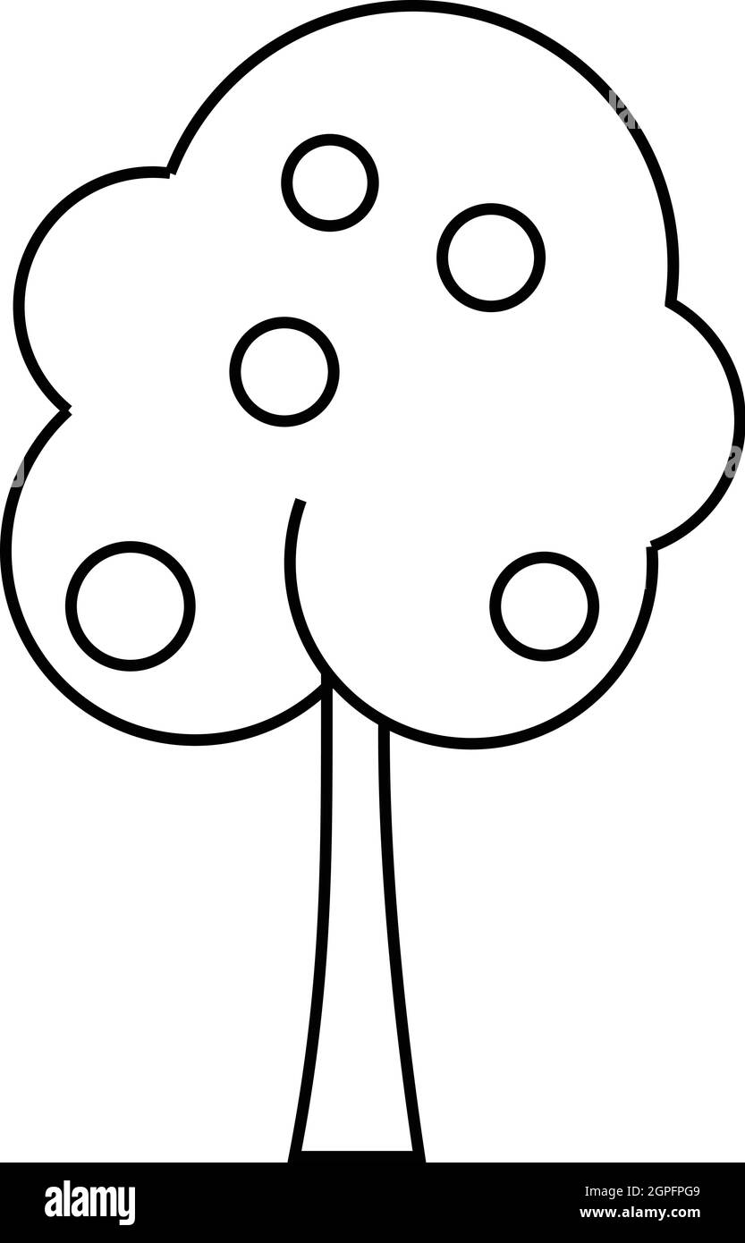 Fruit tree foliage Black and White Stock Photos & Images - Alamy