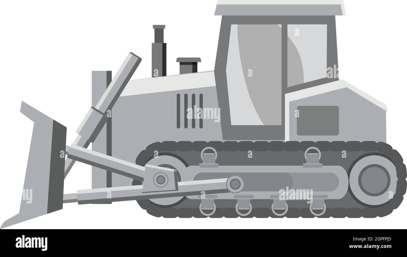 Heavy backhoe large bulldozer Stock Vector Images - Alamy