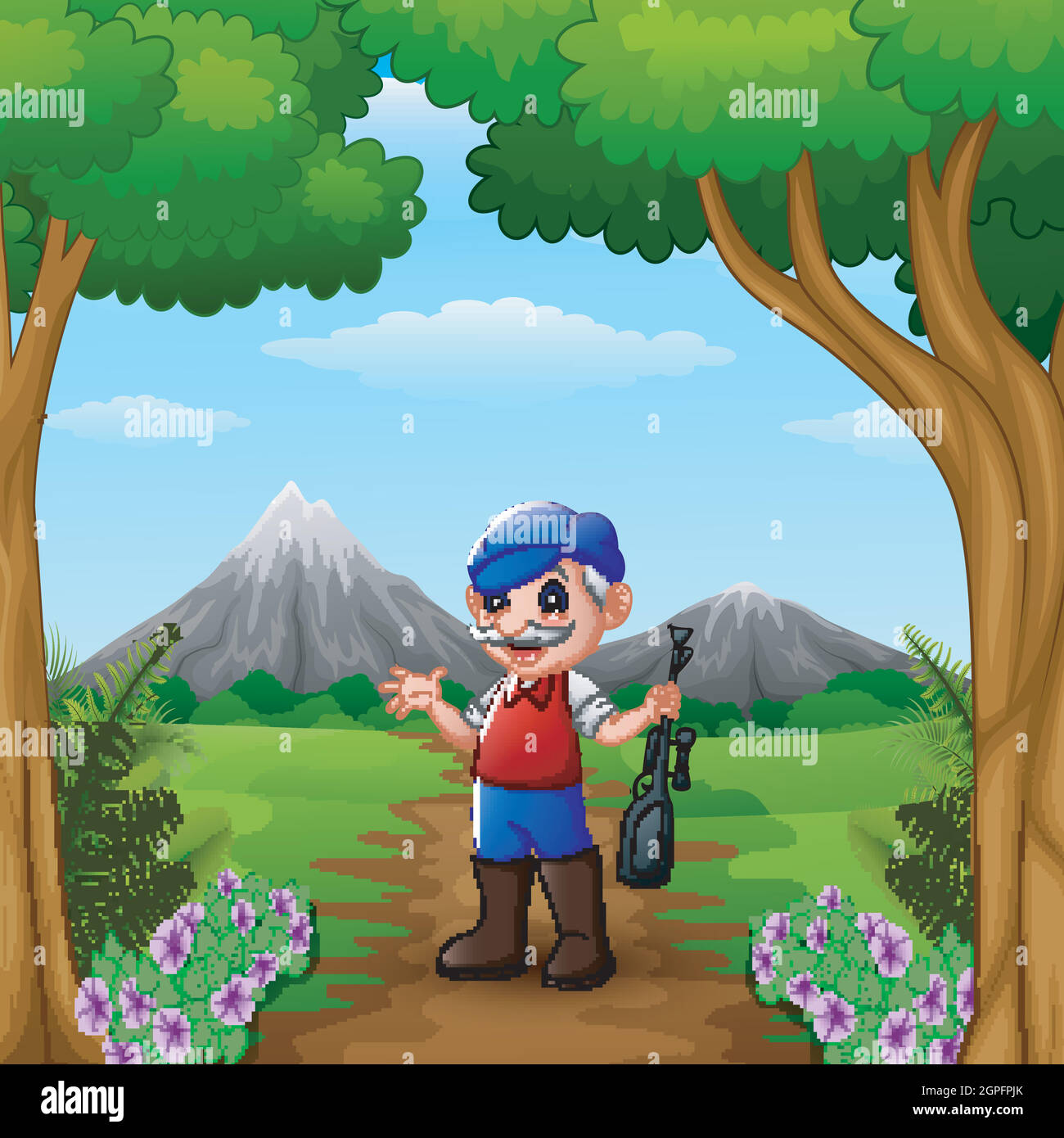 Man in jacket cap Stock Vector Images - Alamy