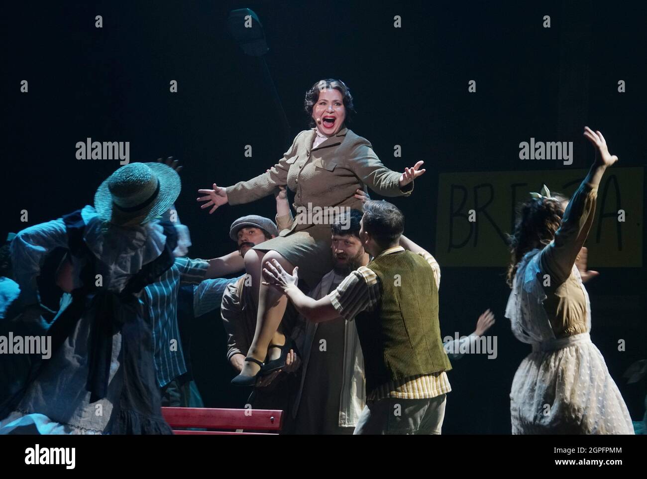 September 17, 2021. - Russia, Moscow. - Moscow Gubernsky Theatre ...