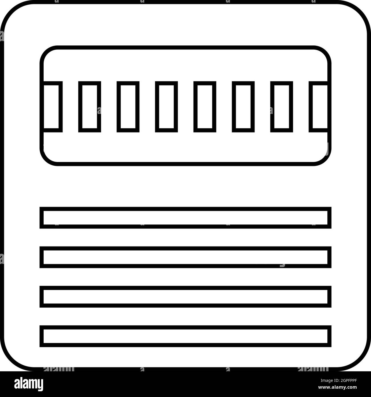 Floppy disk icon outline hi-res stock photography and images - Alamy