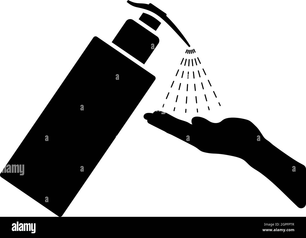 Black liquid soap antiseptic Black and White Stock Photos & Images - Alamy