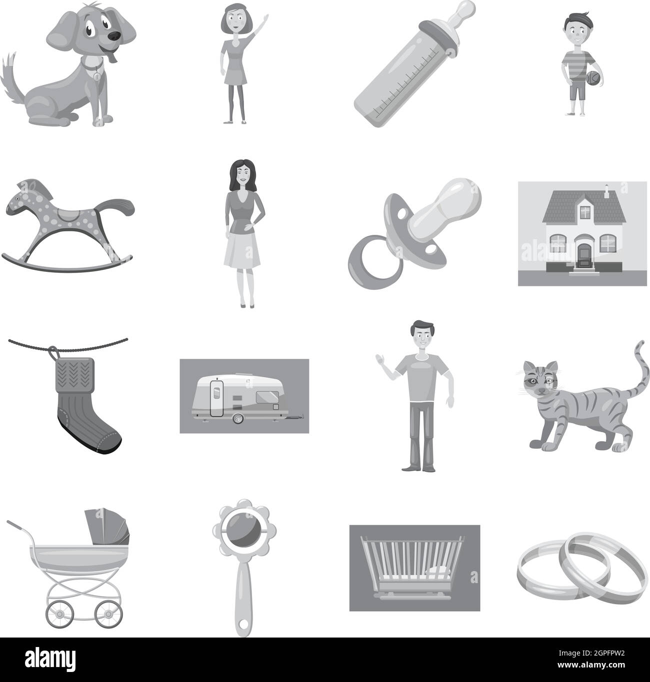 Mother son daughter parent child children Cut Out Stock Images ...