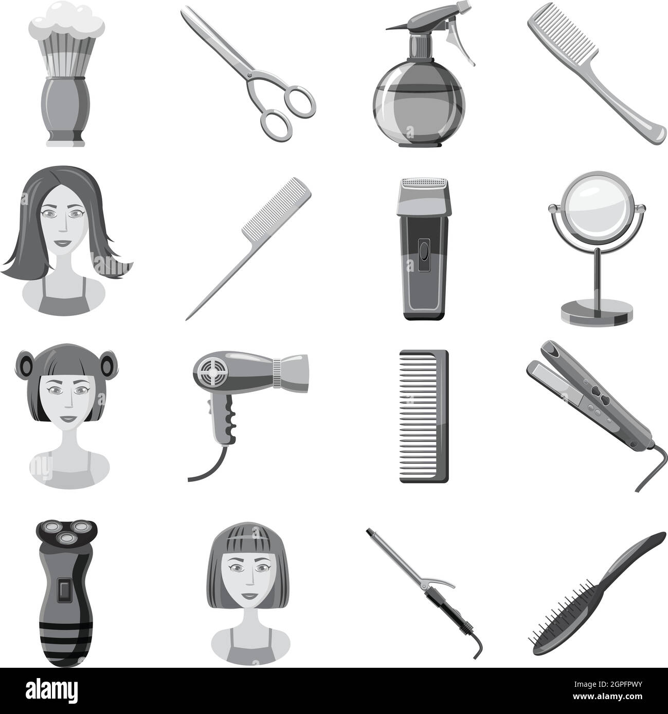 Barber hygiene Cut Out Stock Images & Pictures - Alamy