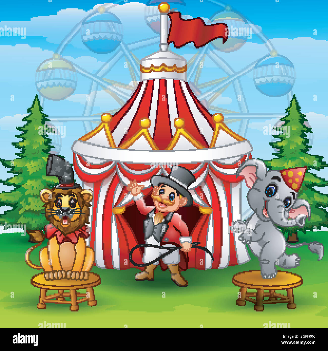 Circus tamer hi-res stock photography and images - Alamy