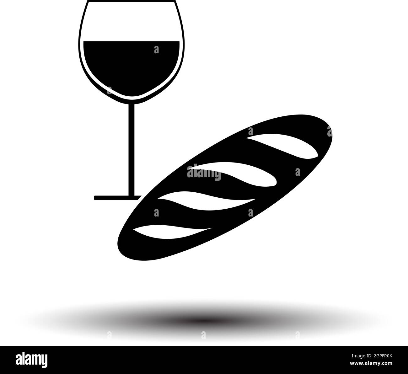 Easter Wine And Bread Icon Stock Vector Image & Art - Alamy