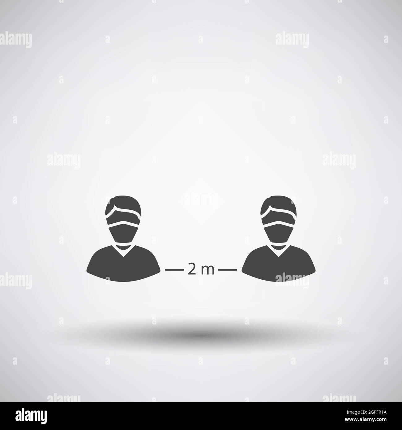 Social Distance Icon Stock Vector Image & Art - Alamy