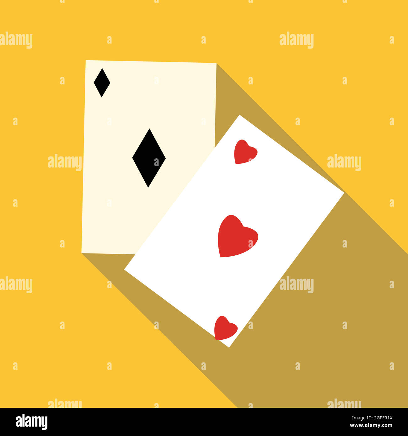 Card suit icon, flat style Stock Vector Image & Art - Alamy