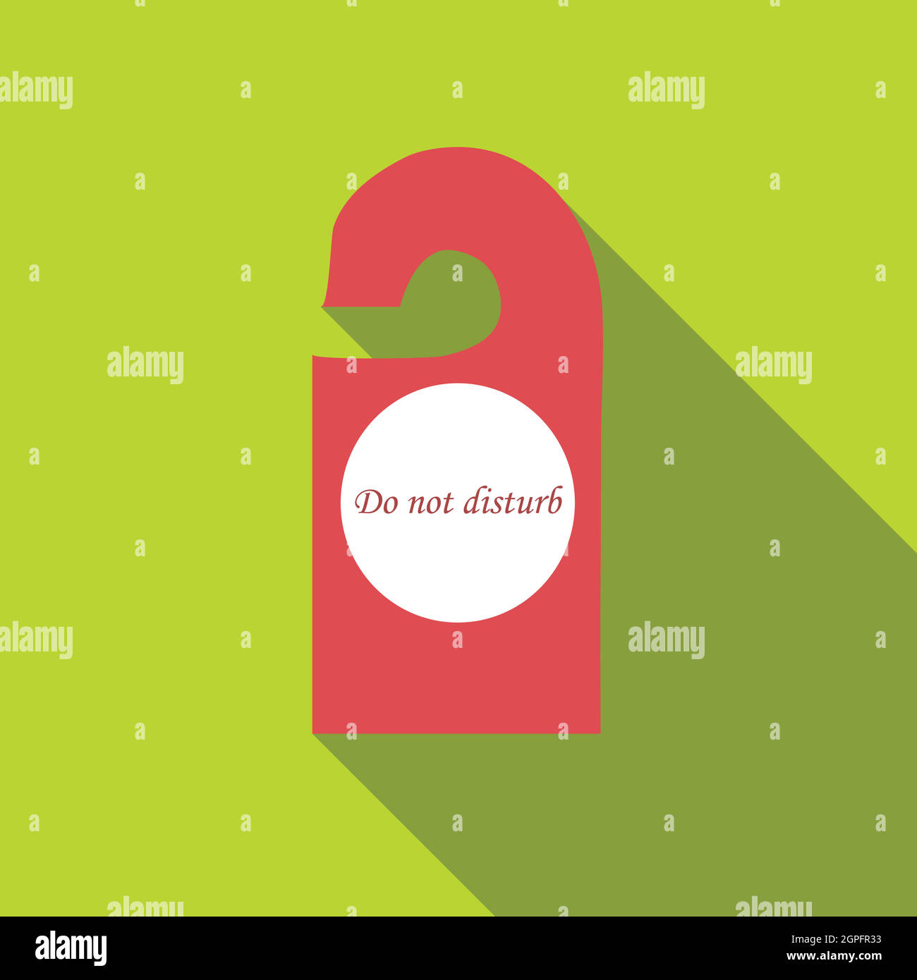 Do not disturb sign icon, flat style Stock Vector Image & Art - Alamy