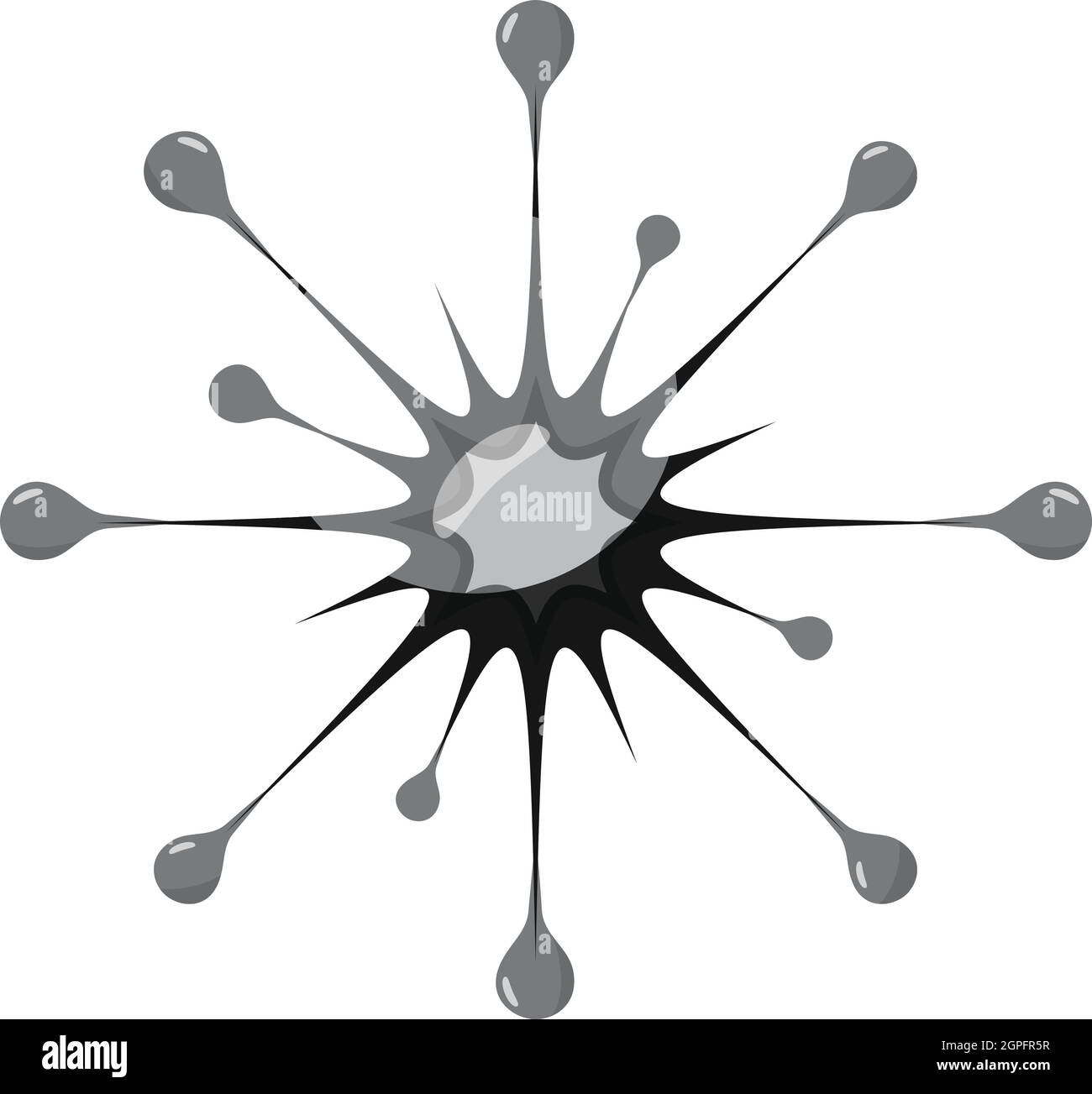 Cell virus design Black and White Stock Photos & Images - Alamy