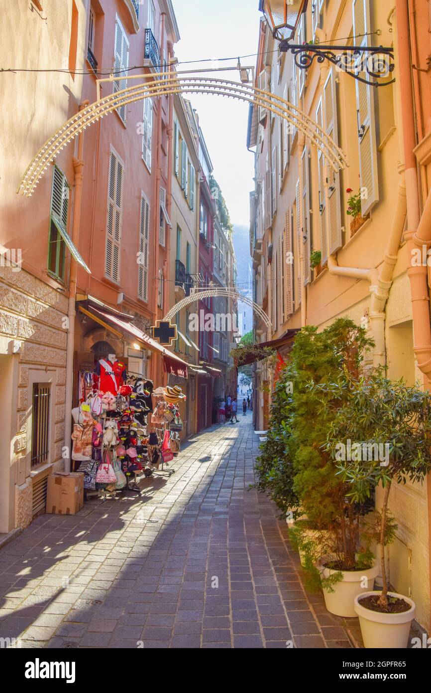 Monaco Old Town quarter, Monaco-Ville, Monaco Stock Photo - Alamy