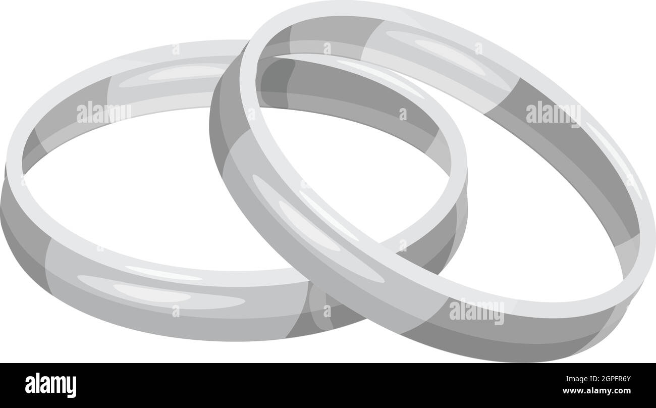 Silver Wedding Ring Cartoon