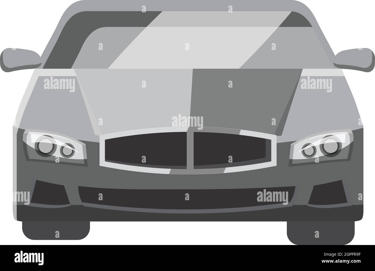 Car front view Stock Vector Images - Alamy