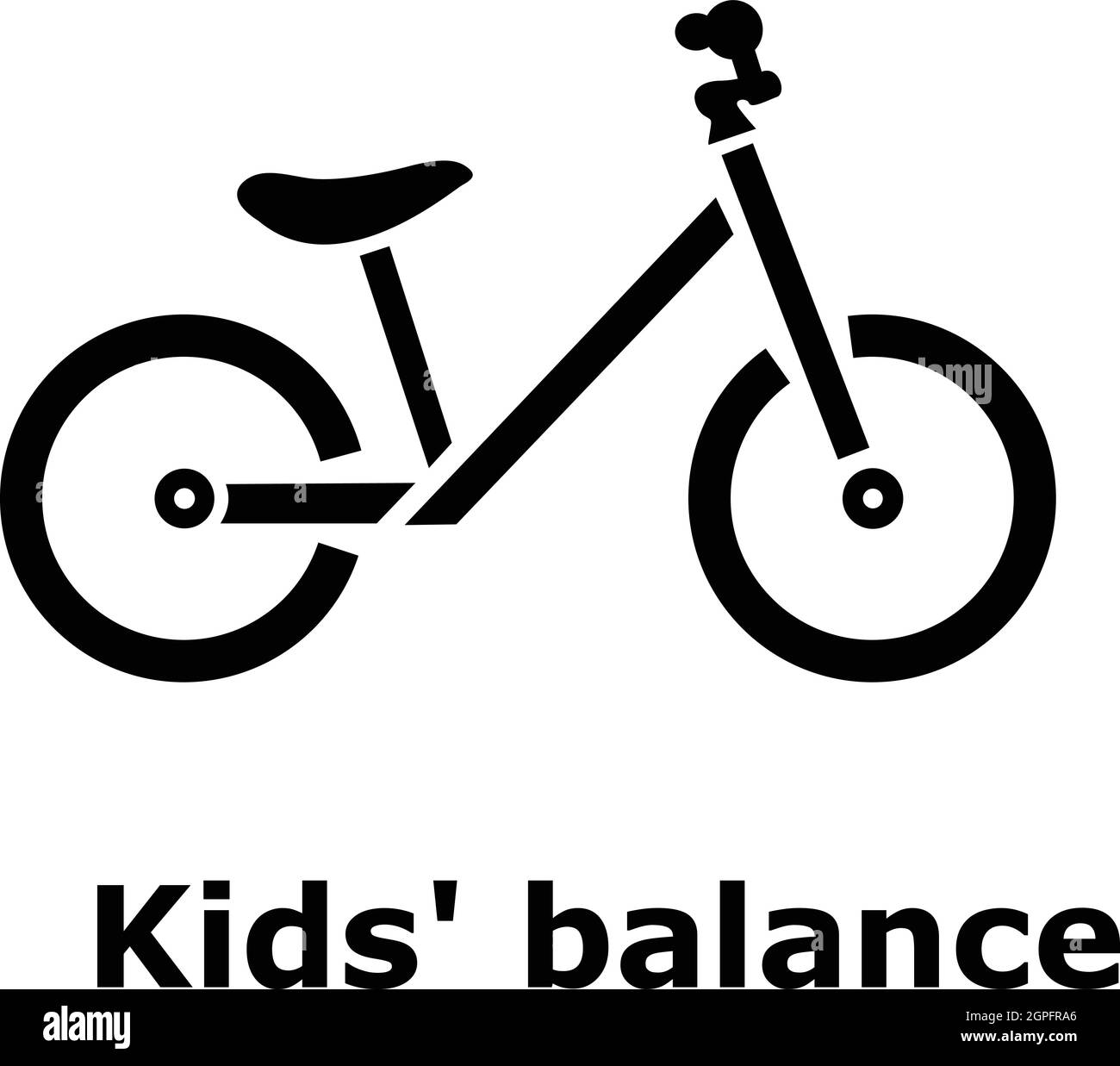 Kids bike push Stock Vector Images - Alamy