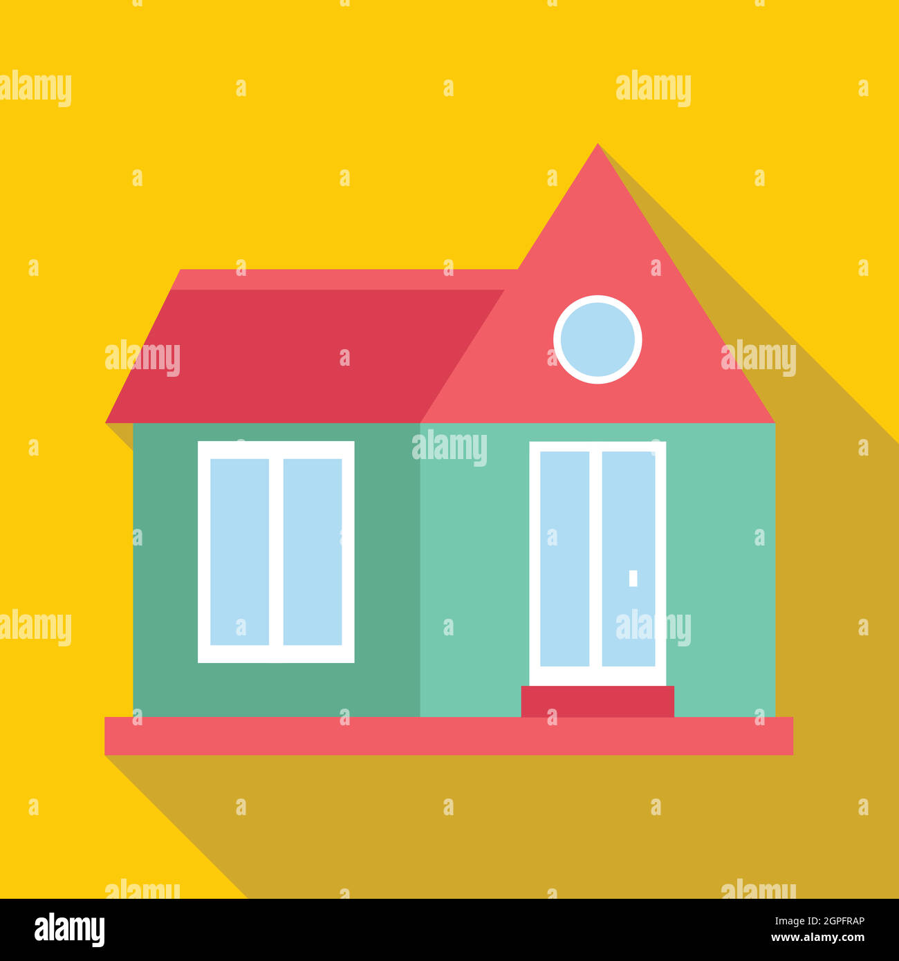 Stylish house icon, flat style Stock Vector Image & Art - Alamy