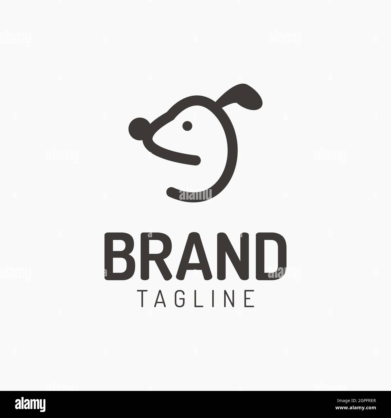 cute letter g dog logo Stock Vector Image & Art - Alamy