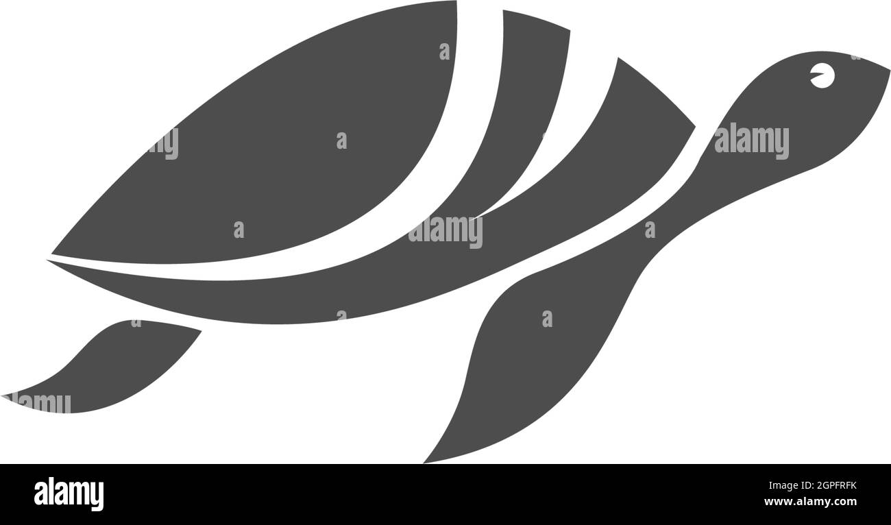 Turtle logo icon vector template illustration design concept Stock ...