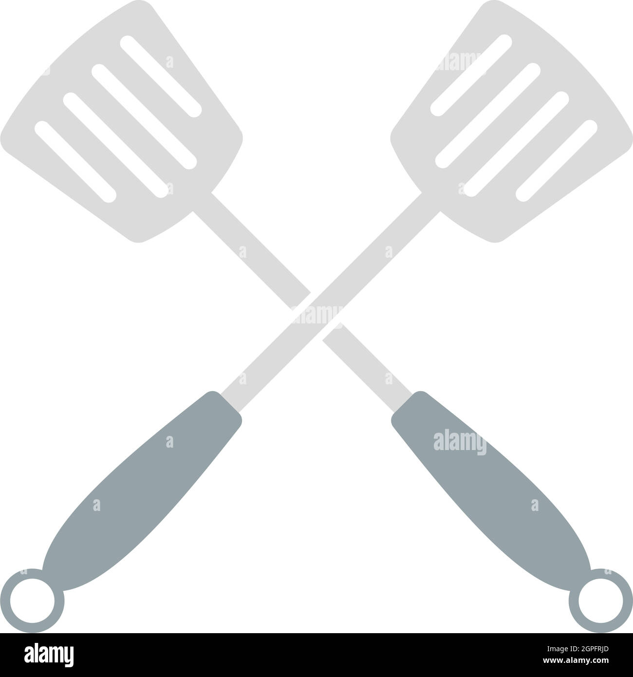 Crossed Frying Spatula Stock Vector Image & Art - Alamy