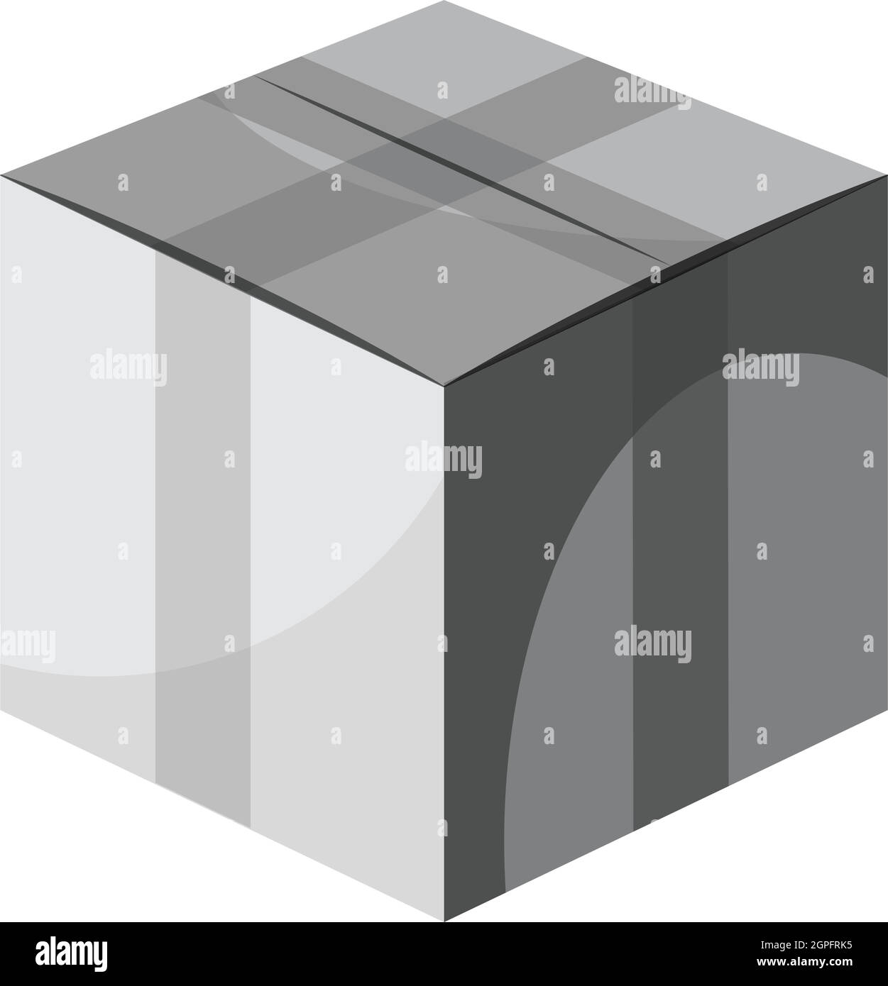 Cartoon box Black and White Stock Photos & Images - Alamy