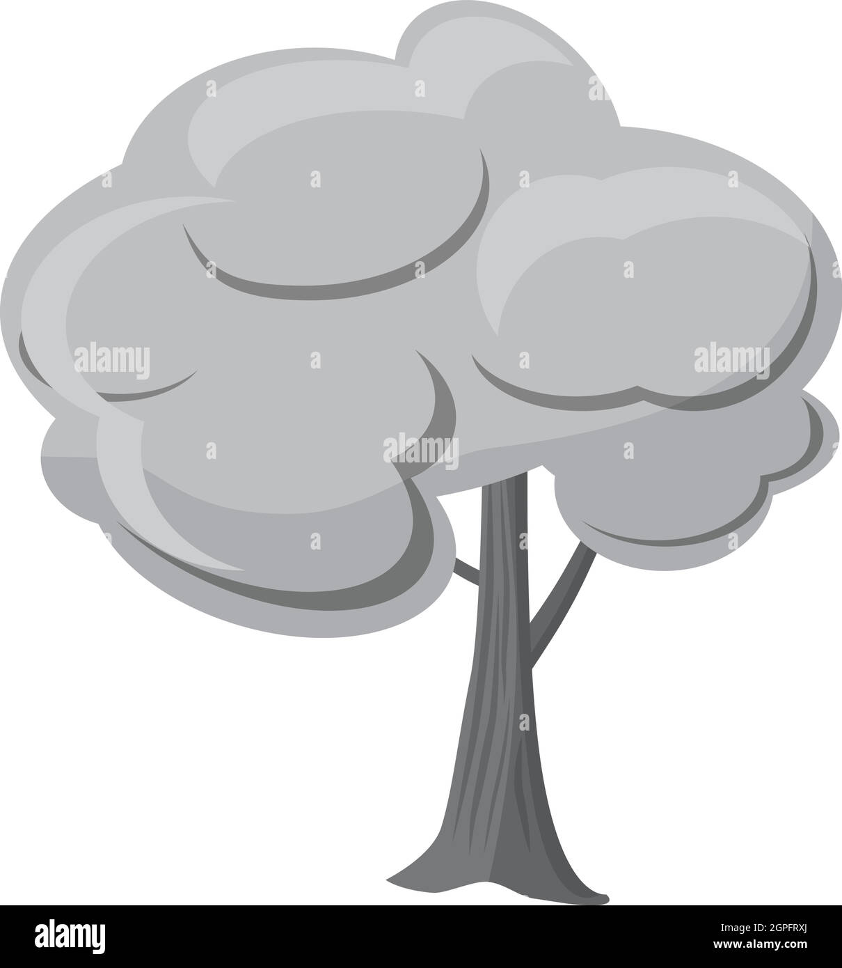 Monochrome tree Stock Vector Images - Alamy