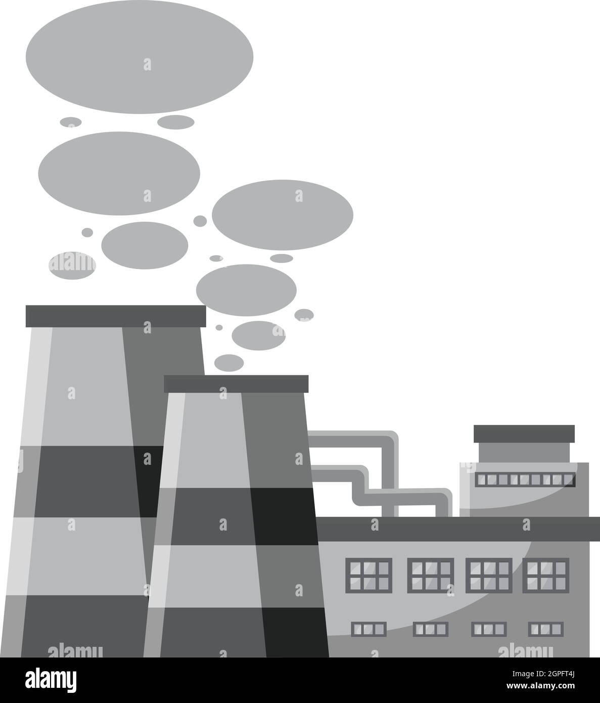 Industrial pollution from smoke Stock Vector Images - Alamy