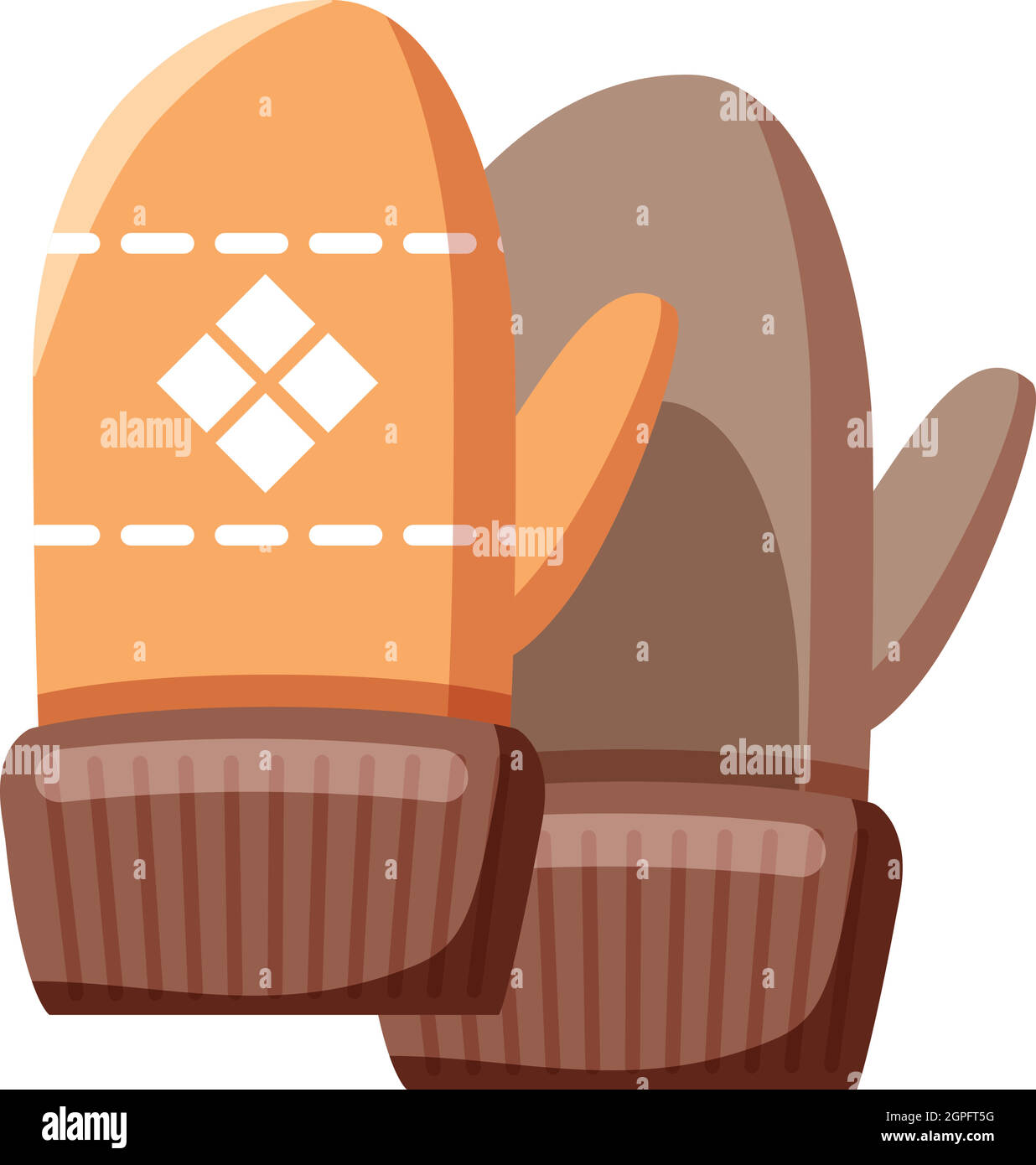 Mittens icon, cartoon style Stock Vector Image & Art - Alamy