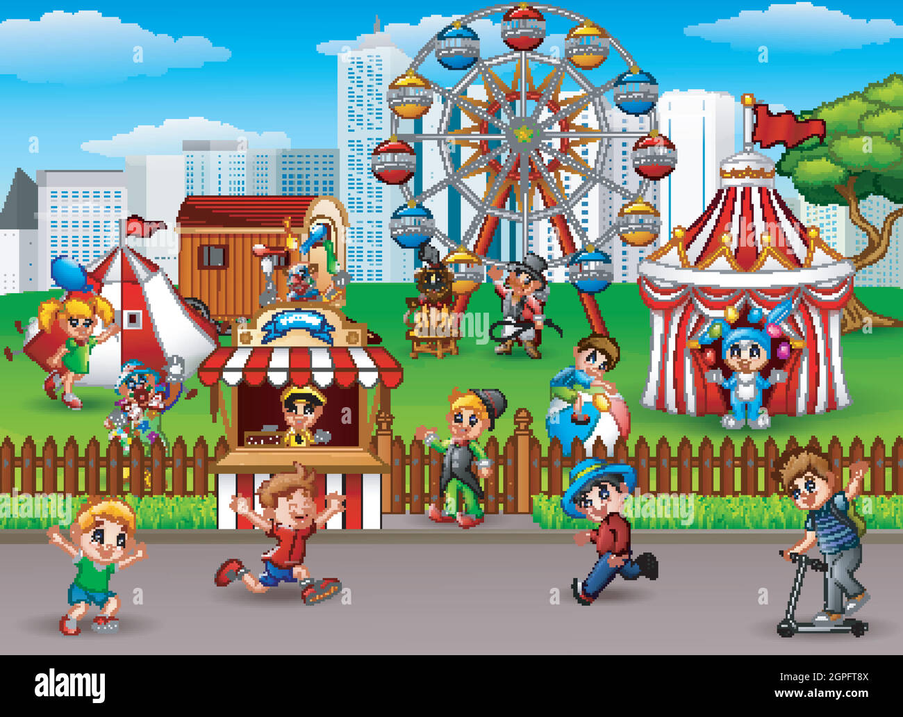 Ticket booth children hi-res stock photography and images - Alamy