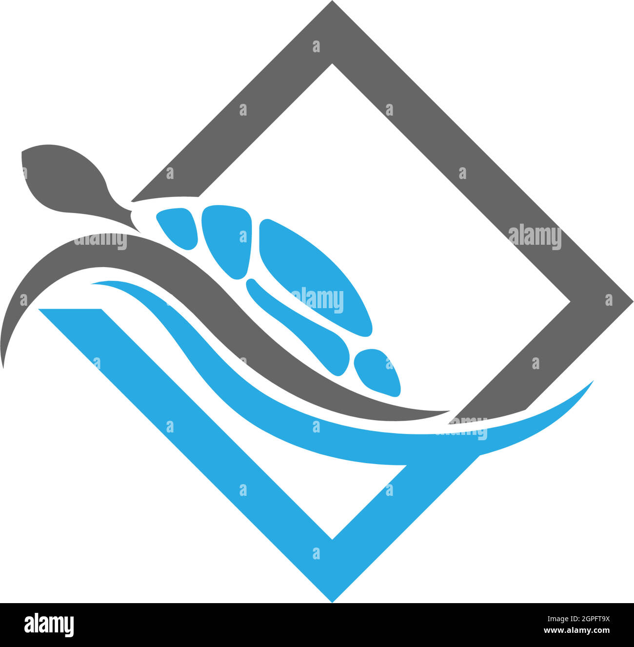 Turtle logo icon vector template illustration design concept Stock ...