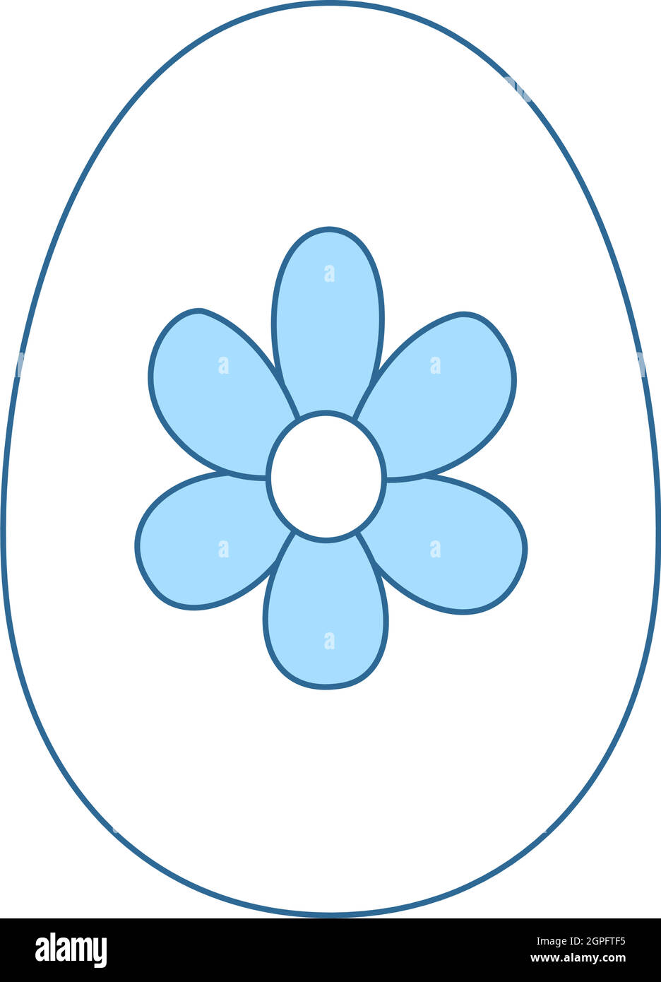 Blue line easter egg icon hi-res stock photography and images - Alamy