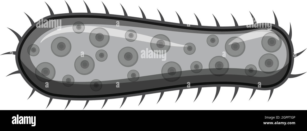 Flu virus cartoon Black and White Stock Photos & Images - Alamy