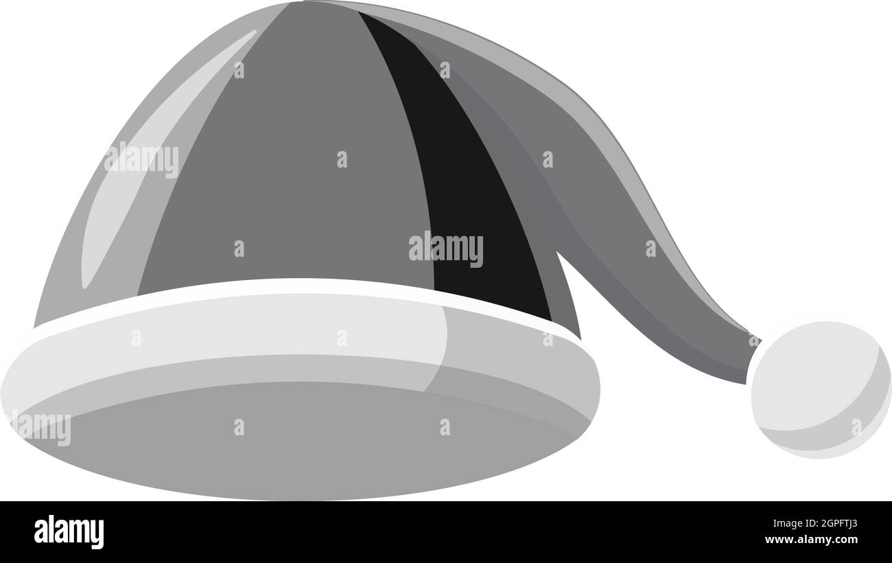 Santa hat icon, gray monochrome style Stock Vector Image & Art - Alamy
