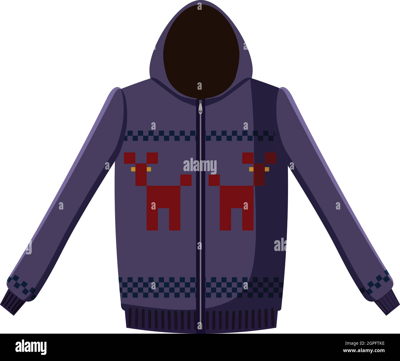 Sweatshirt with deer icon, cartoon style Stock Vector Image & Art - Alamy